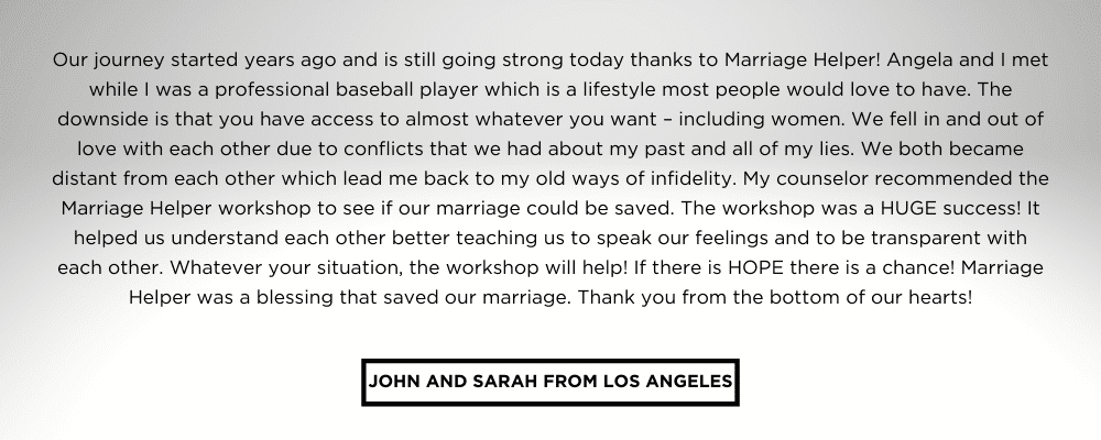 Marriage Helper Couples Workshop - Marriage Helper